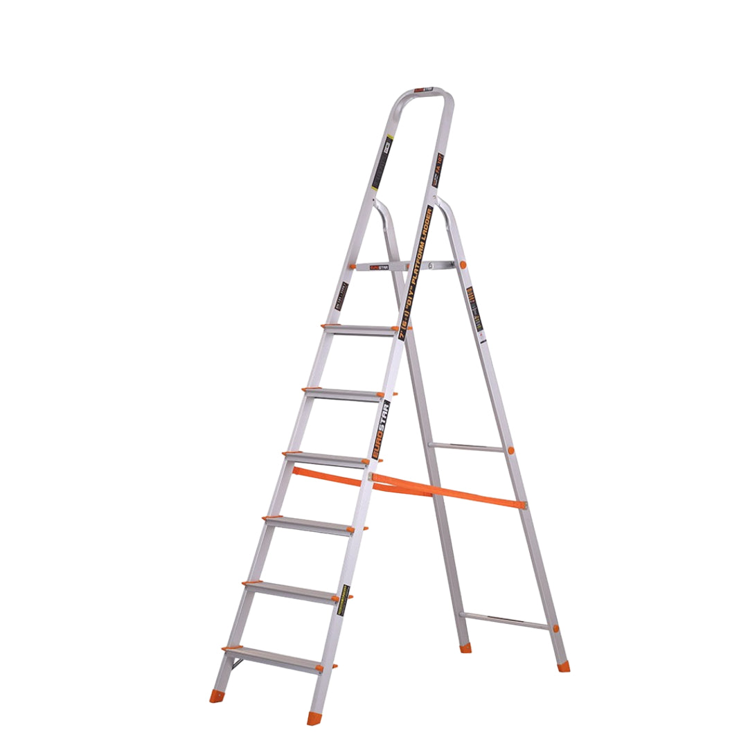 Eurostar ASL6S1P Aluminium Step Ladder 06 steps 7ft height 150kg ...