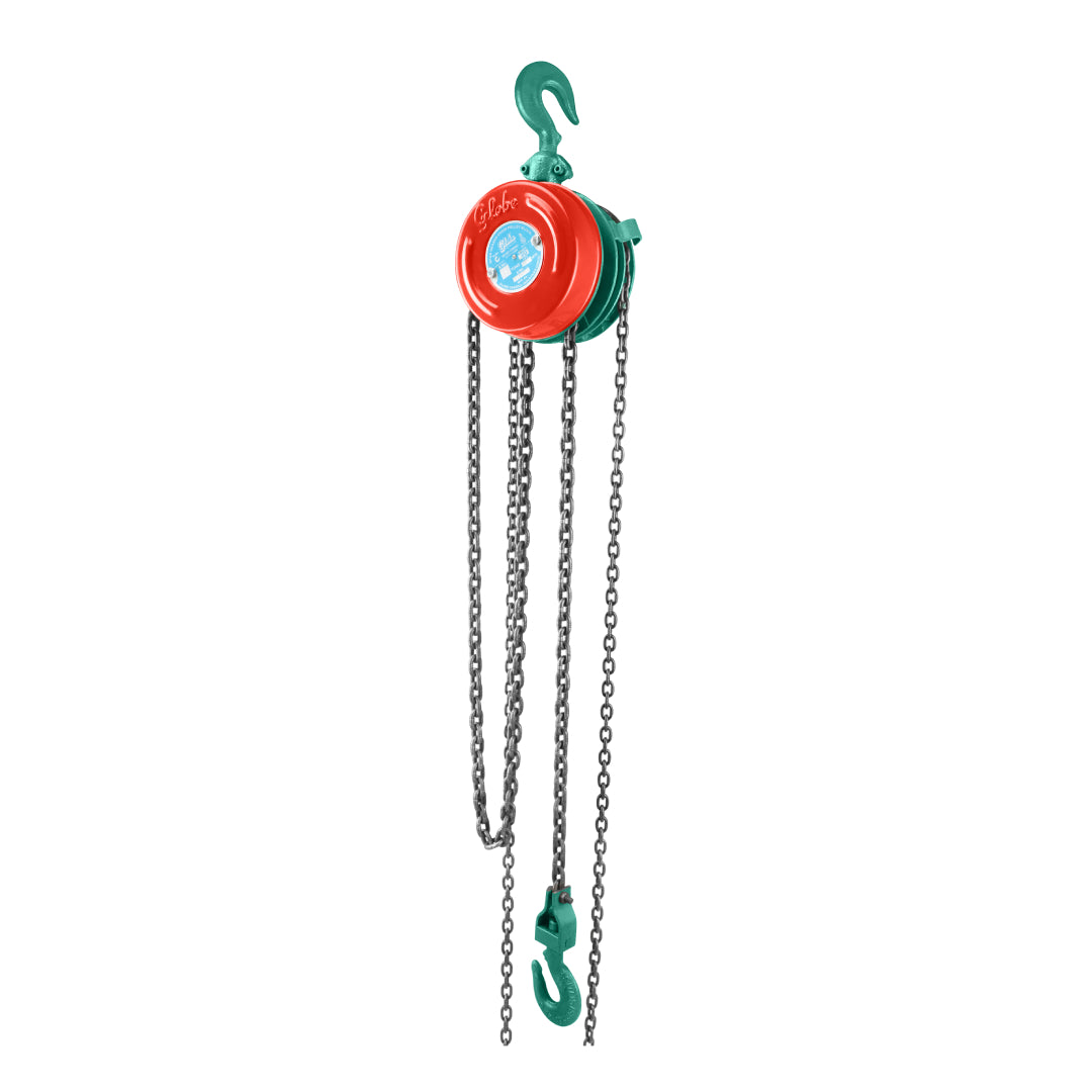 Globe CPBRS5T3M Heavy Duty Chain Pulley Block Robo Series 5Ton Capacity ...